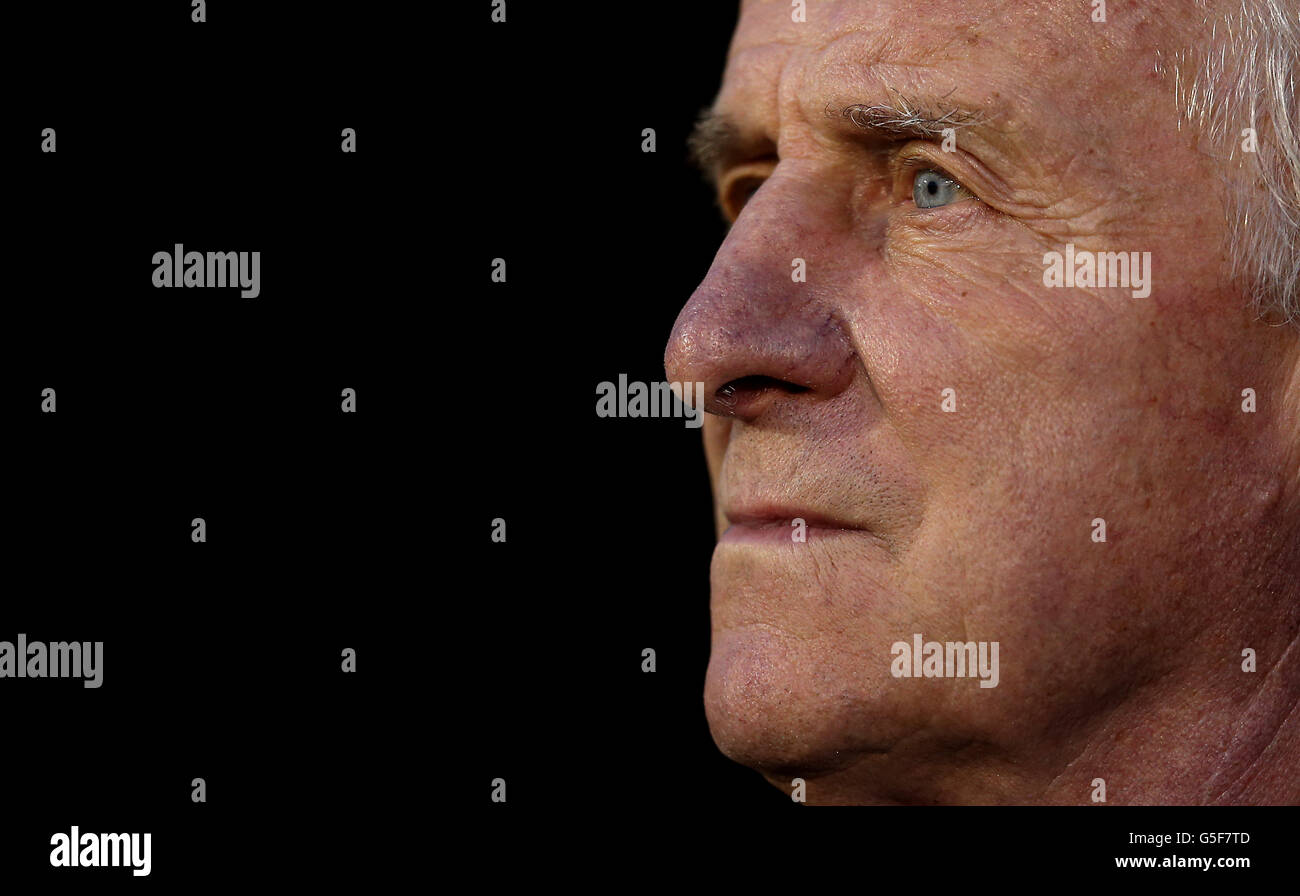 Republic of irelands manager giovanni trapattoni on the touchline hi ...