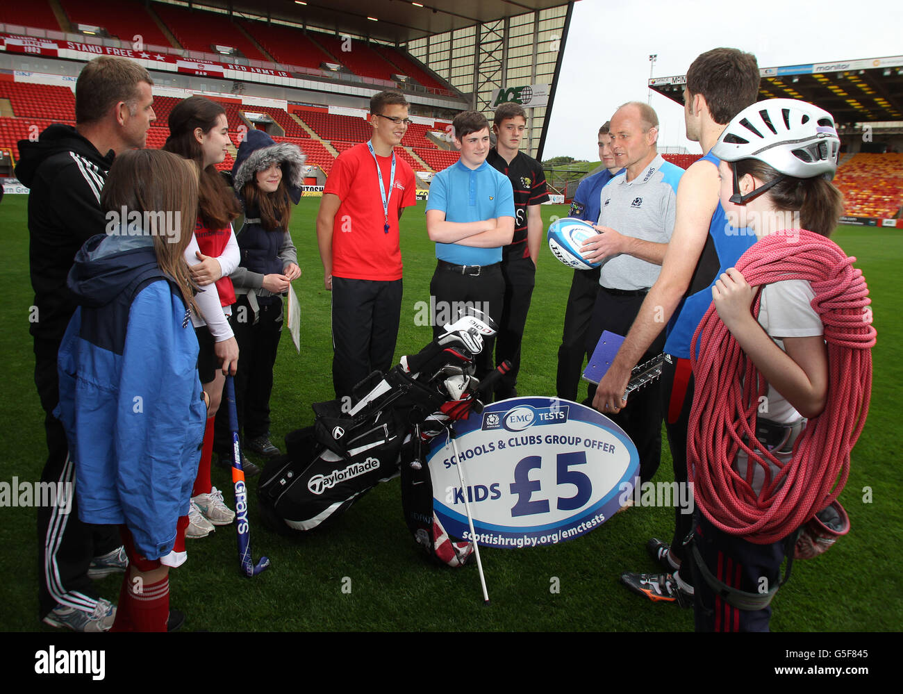 Rugby Union - Andy Robinson Photocall - Pittodrie Stadium Stock Photo ...