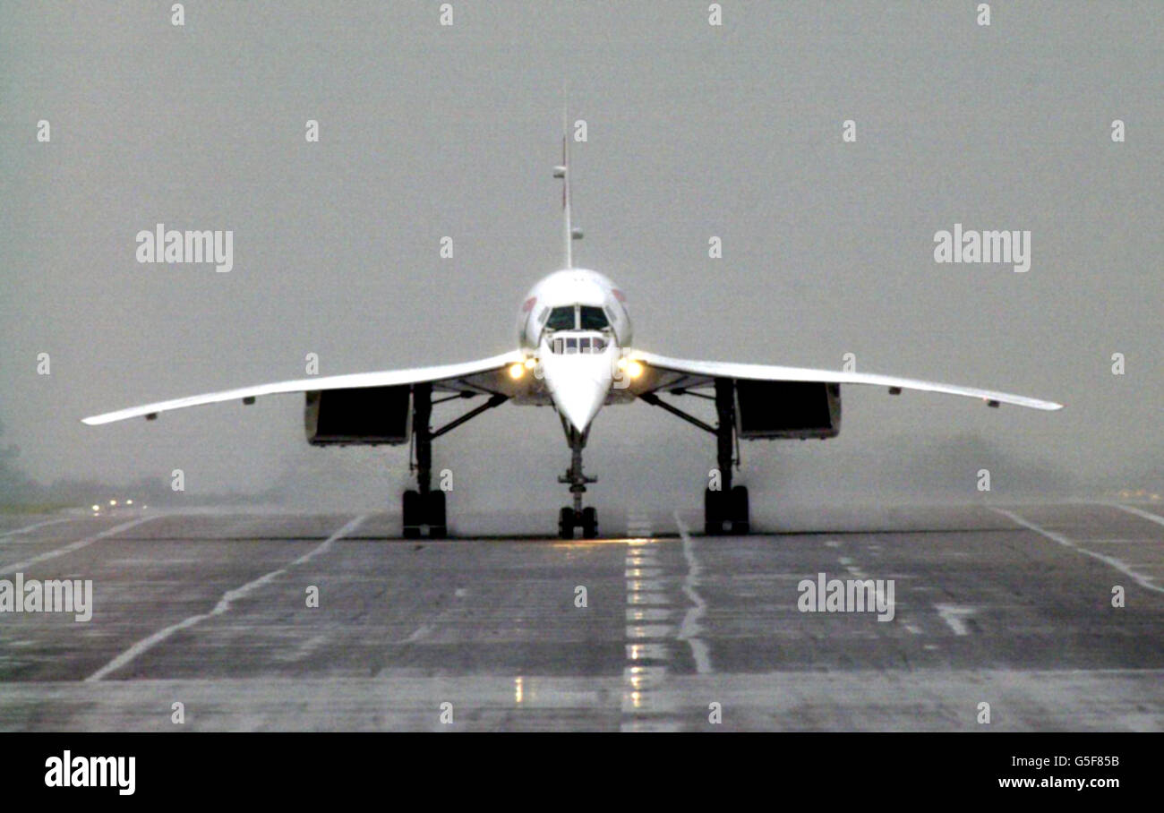 Aviation - Concorde Test Flight - RAF Brize Norton Stock Photo - Alamy