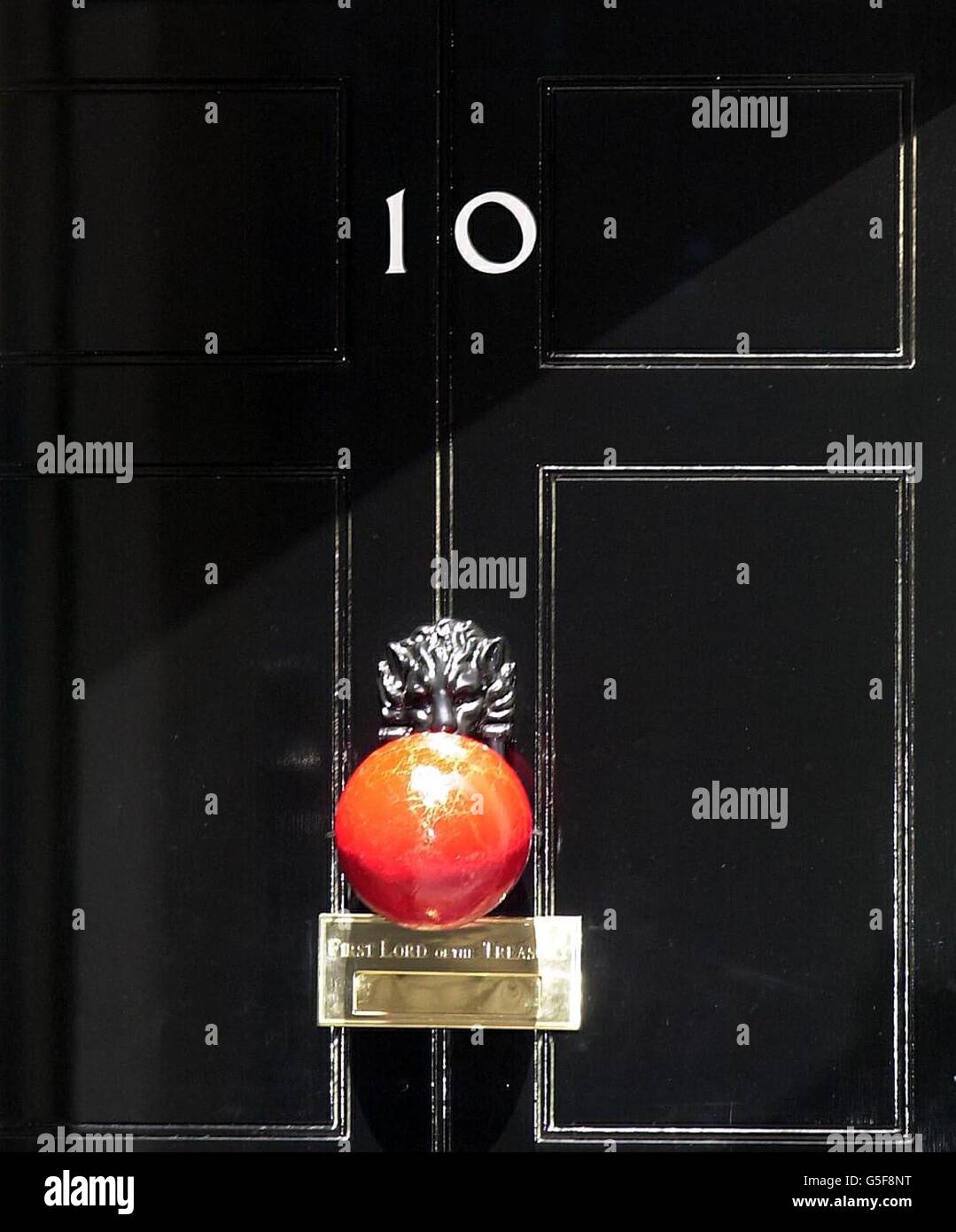 Black door red ball number ten typeface hi-res stock photography and ...