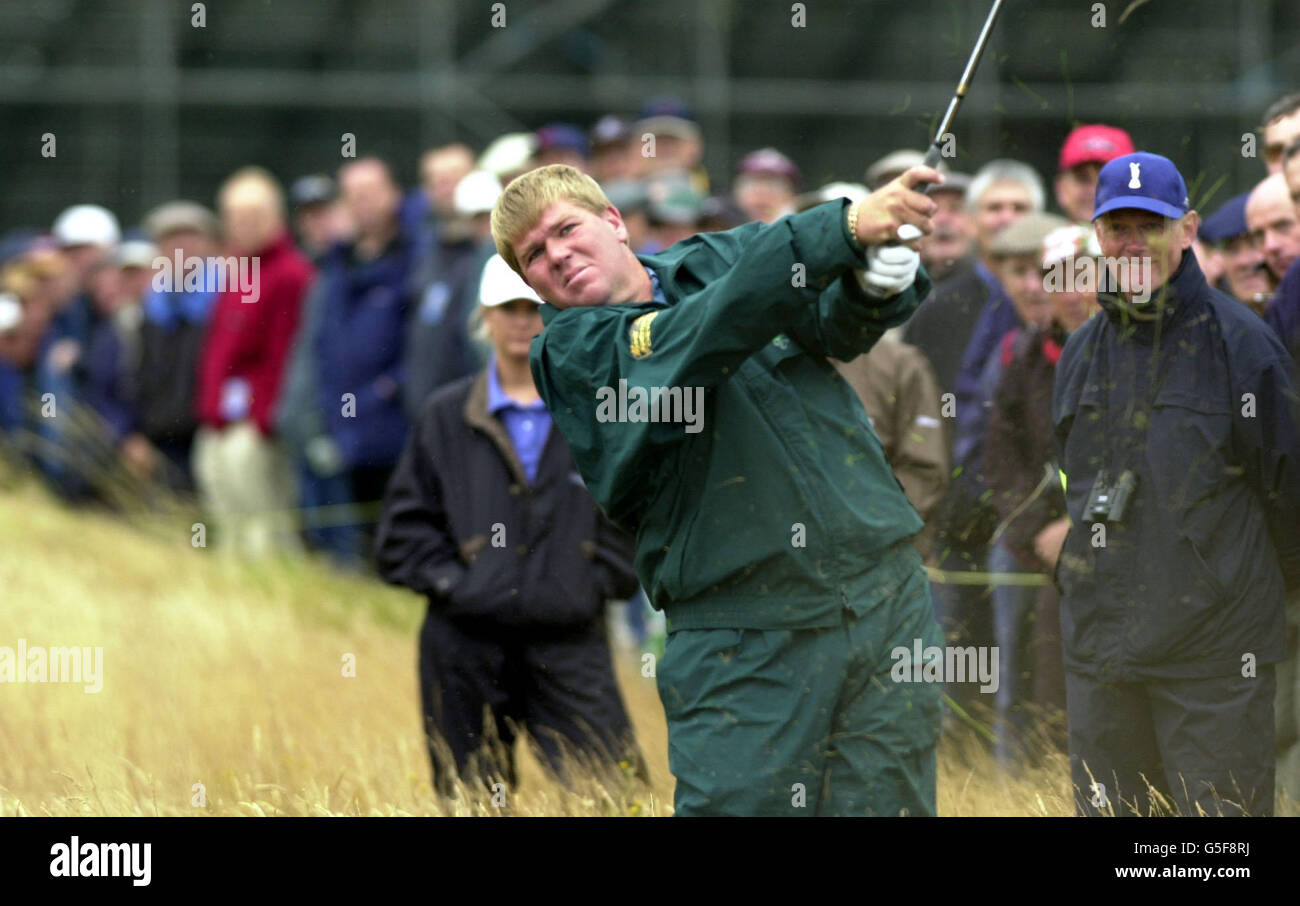 Golf Open John Daly. America's John Daly in action during a practice ...