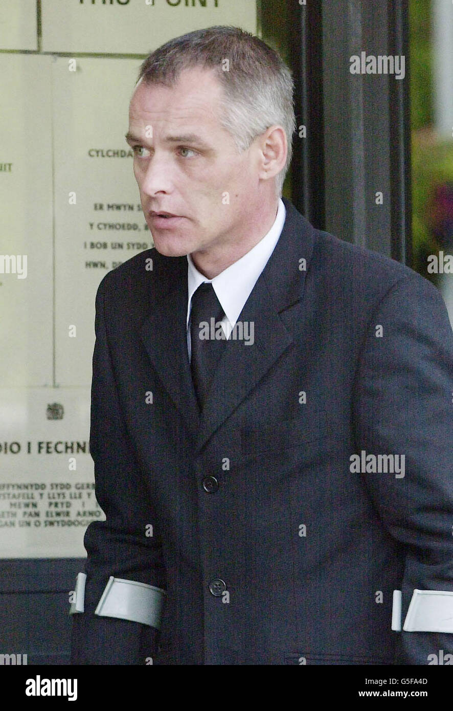 Anthony Allcock arrives at Swansea Crown Court, where Amanda and Gareth ...