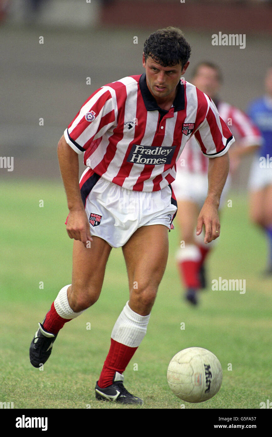 Soccer - Friendly - Stoke City. WAYNE BIGGINS, STOKE CITY Stock Photo ...