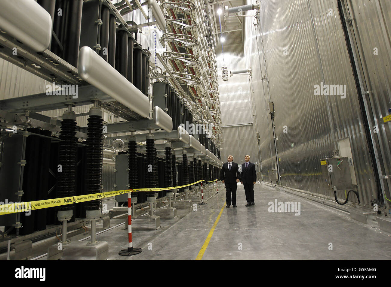 Eirgrid East-West Interconnector visit Stock Photo - Alamy