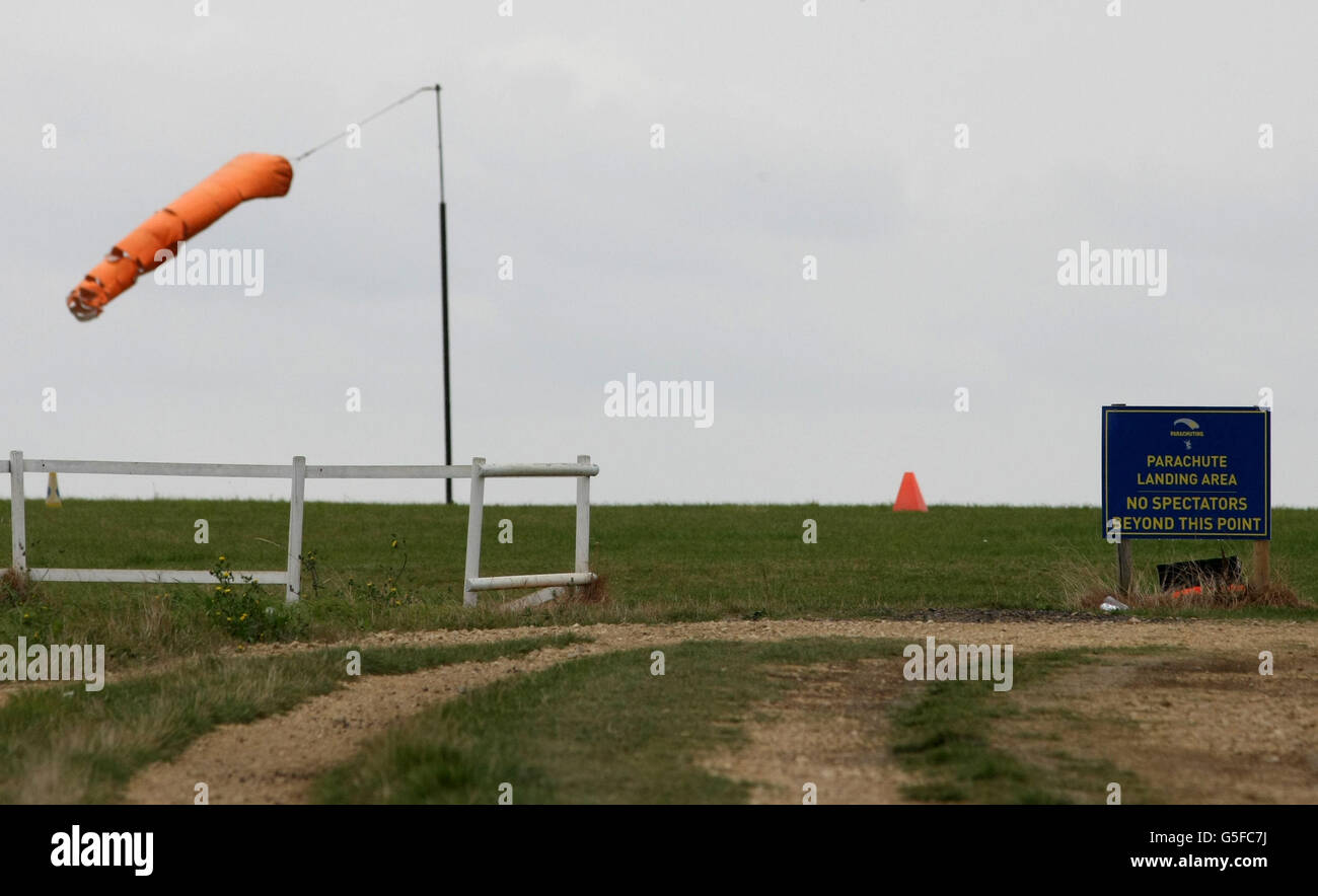 Parachute landing area sibson aerodrome hi-res stock photography and ...