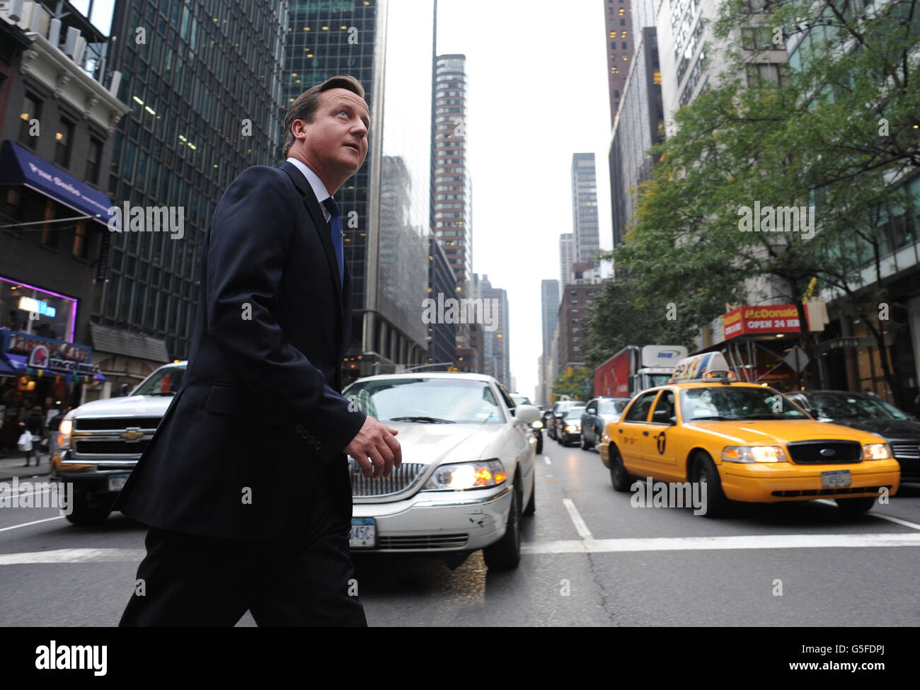 Cameron visits US Stock Photo - Alamy