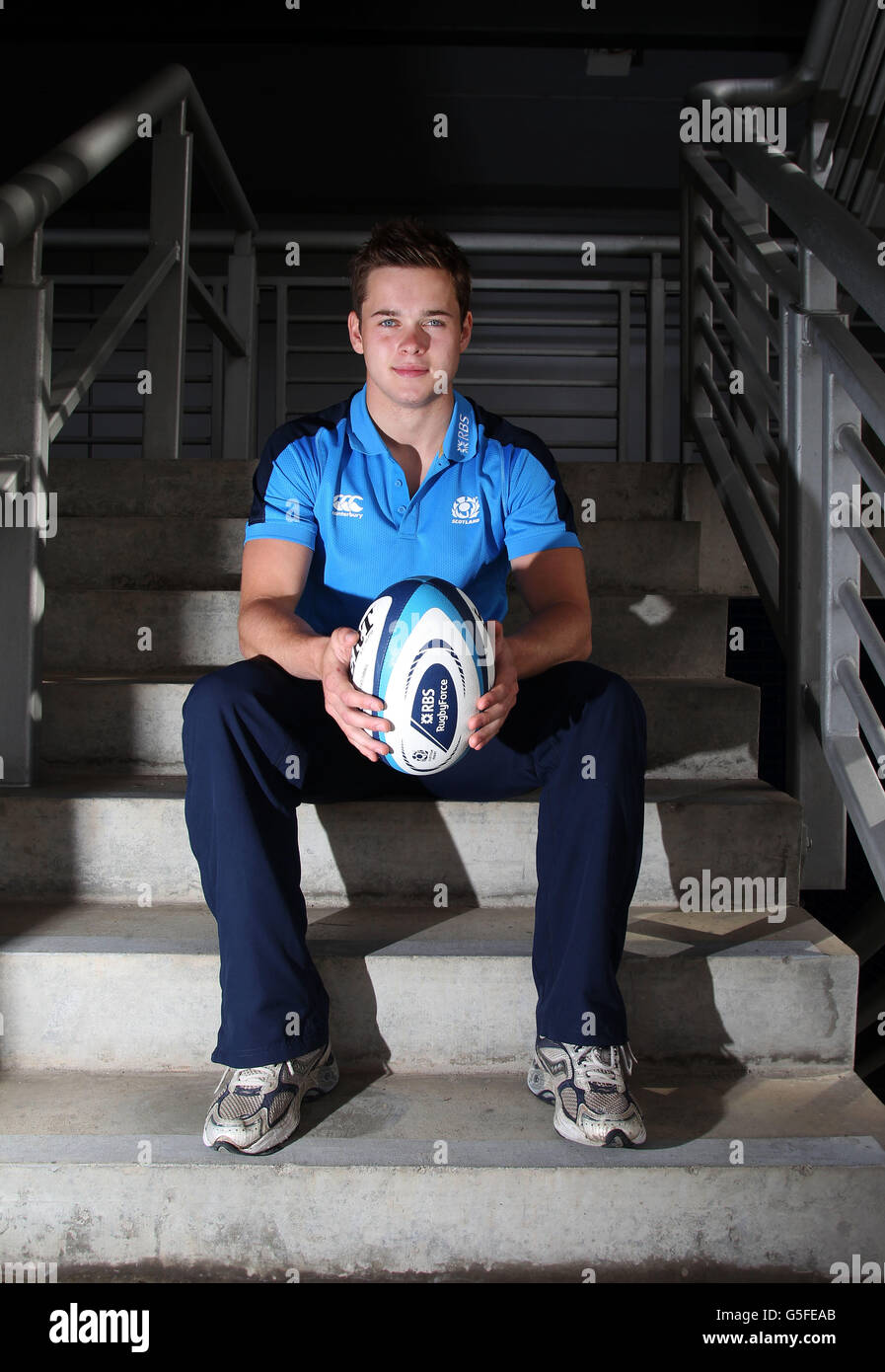 Scotlands chris dean team announcement murrayfield stadium hi-res stock ...