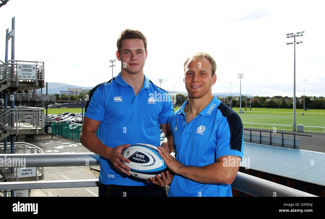 Scotlands chris dean team announcement murrayfield stadium hi-res stock ...