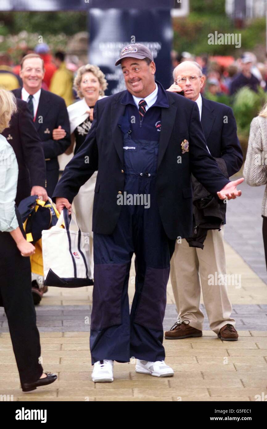 Four times America's Cup winner Dennis Connor arrives for the openning ...