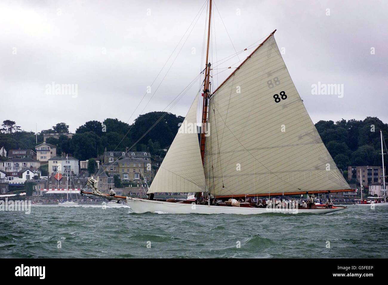 Sailing America's Cup Jubilee Stock Photo - Alamy