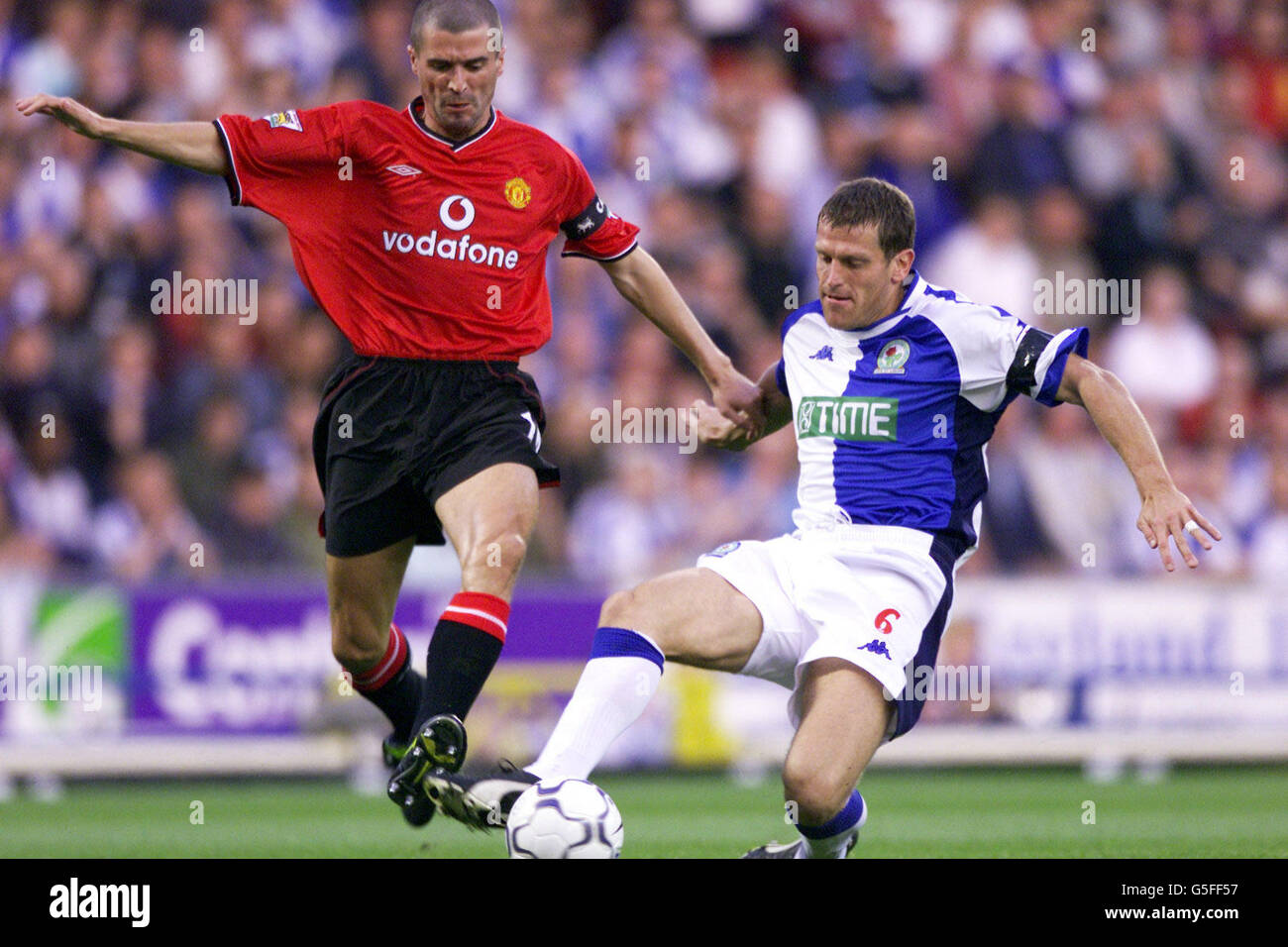 Blackburn v man utd keane hi-res stock photography and images - Alamy