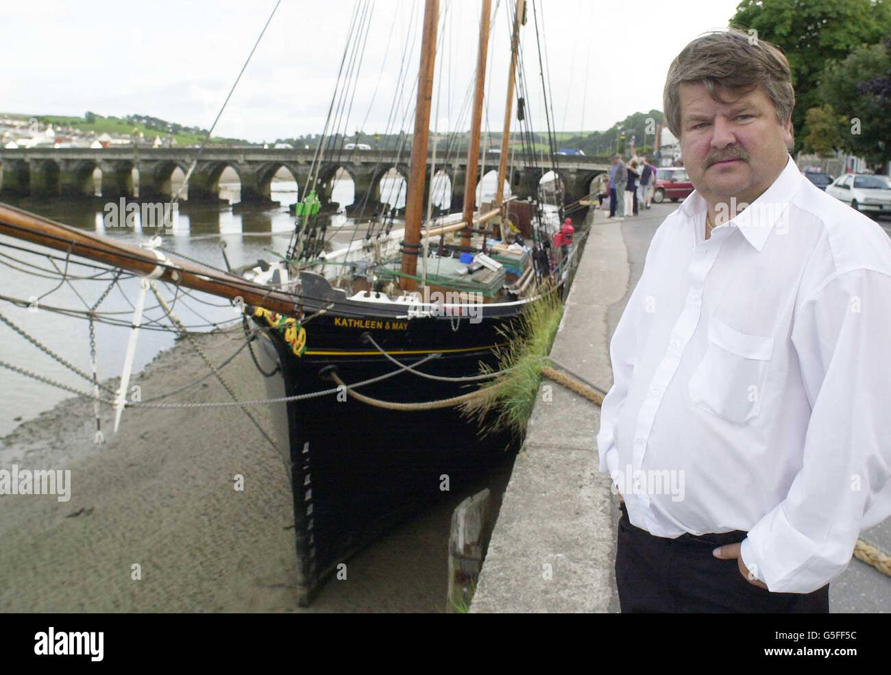 Bideford Devon Tall Ship Stock Photo - Alamy