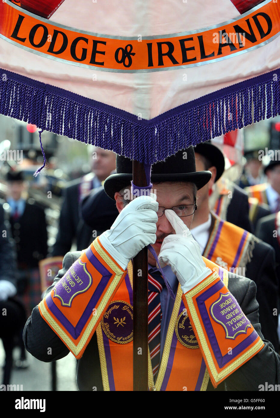 Orange Order parade Stock Photo - Alamy