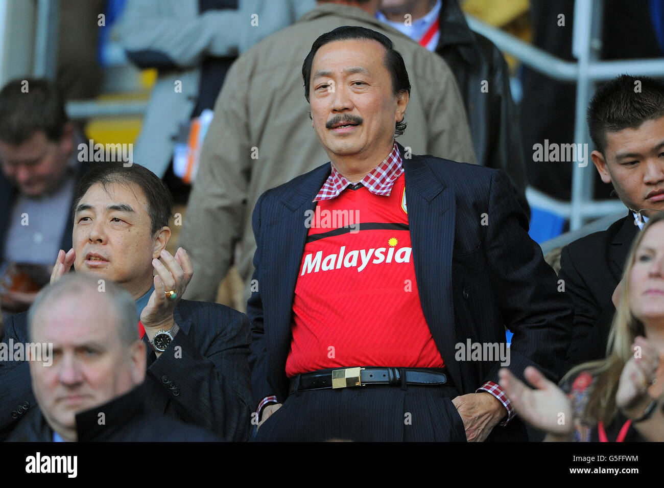 Cardiff City owner Vincent Tan during the npower Football League ...