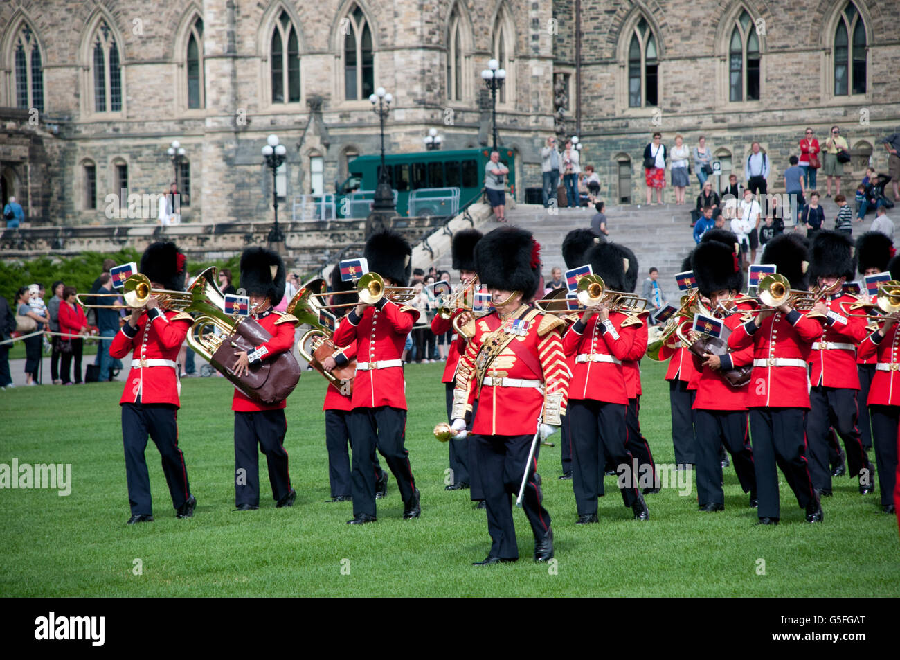 North America, Canada, Ontario, Ottawa, changing of the guard ceremony ...