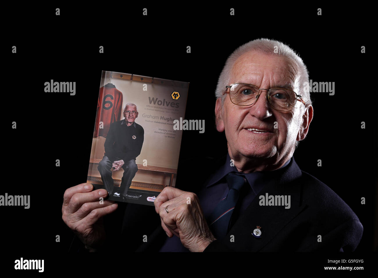 Wolverhampton wanderers club historian graham hughes hi-res stock ...