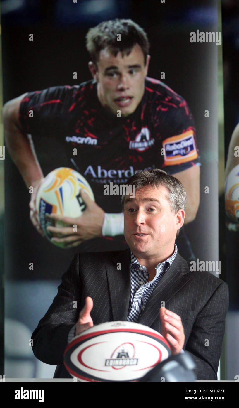 Keith neilson edinburgh rugby business lunch craneware hi-res stock ...