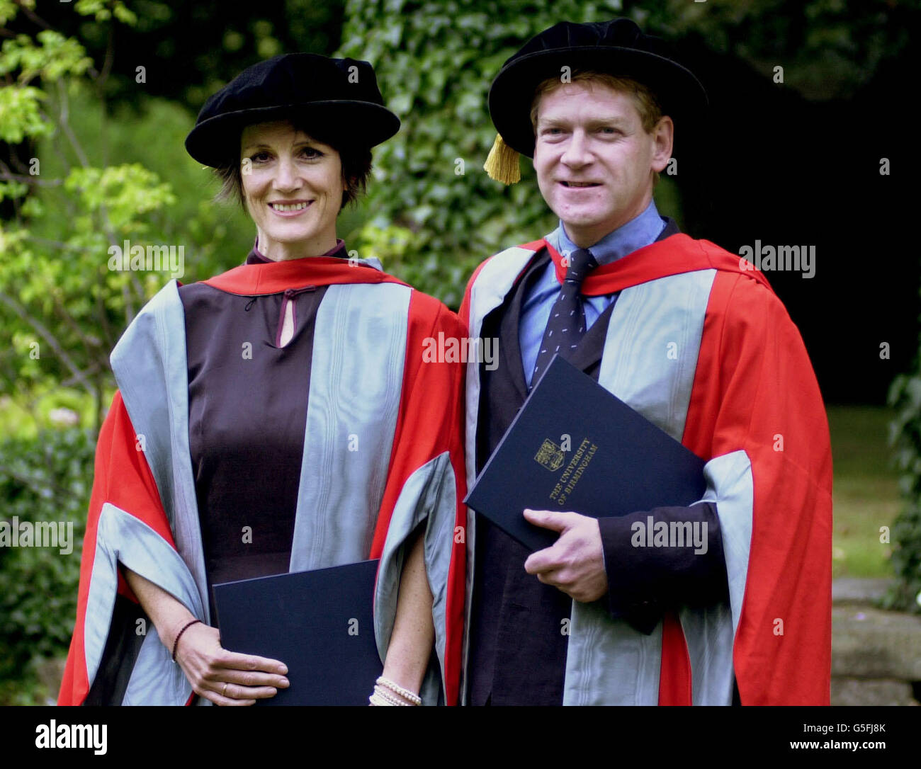 Actors Kenneth Branagh (right) and Harriet Walter arrive at the ...