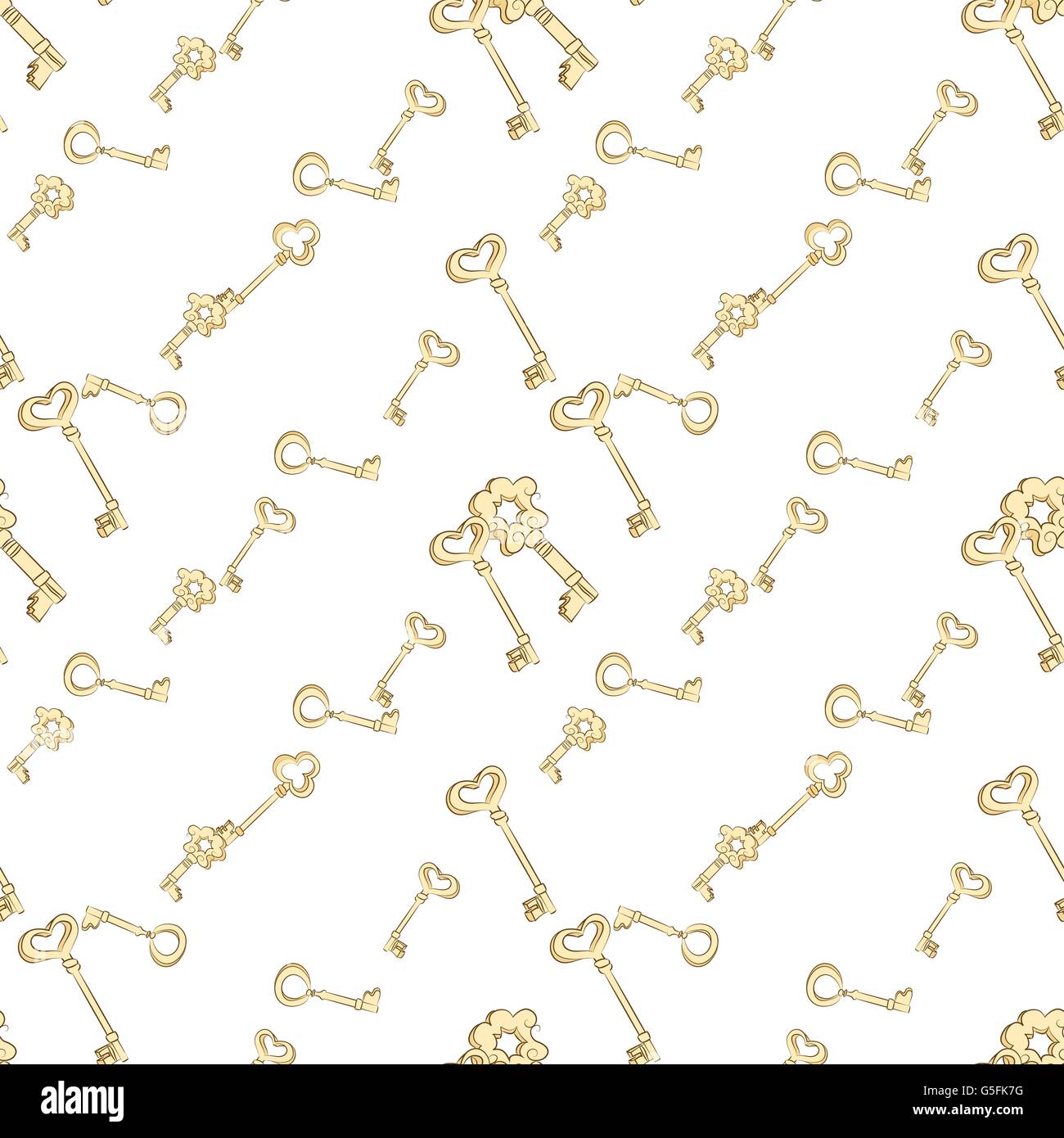 Seamless keys pattern Stock Vector Image & Art - Alamy