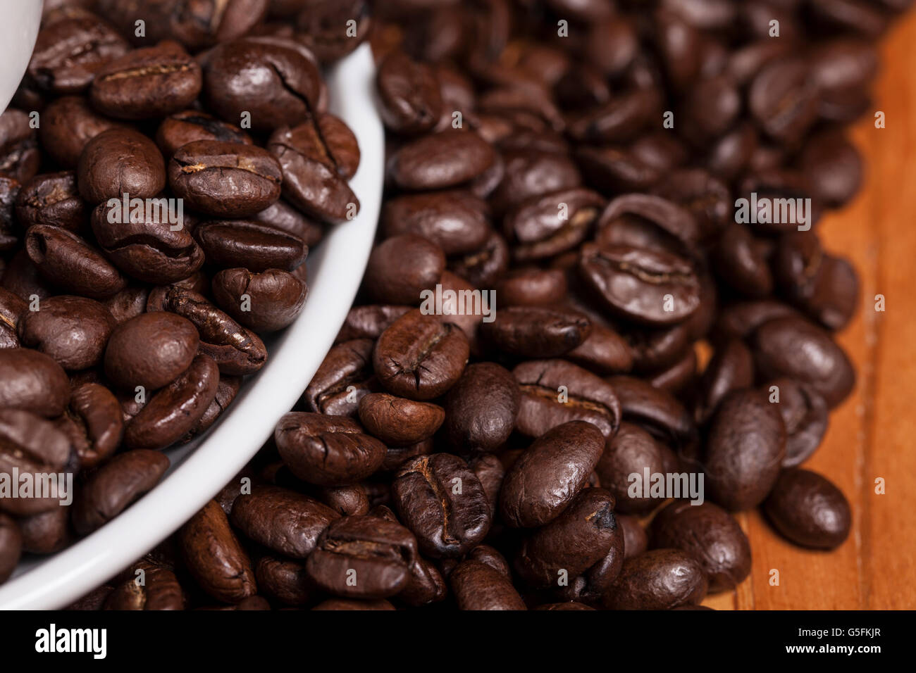 coffee beans from very close Stock Photo - Alamy