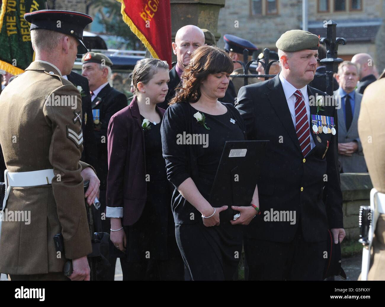 Claire and Michael Wroe, the parents of Private Thomas Wroe and his ...