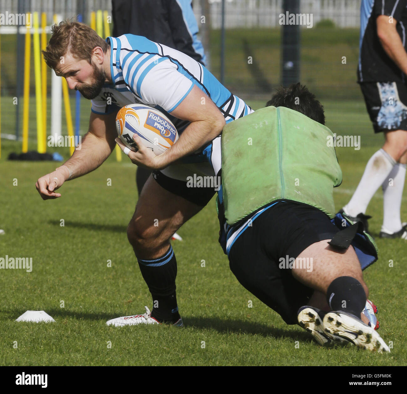 Glasgow Warriors' John Barclay during the team run at Scotstoun Stadium ...