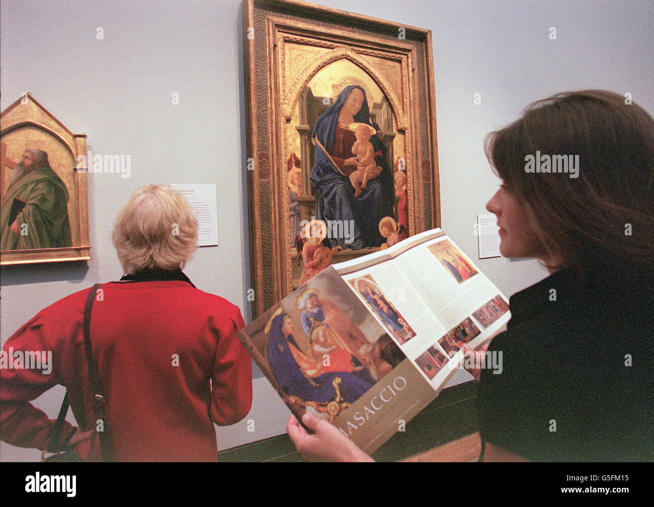 Visitors at the National Gallery enjoy a preview of Masaccio's Pisa ...