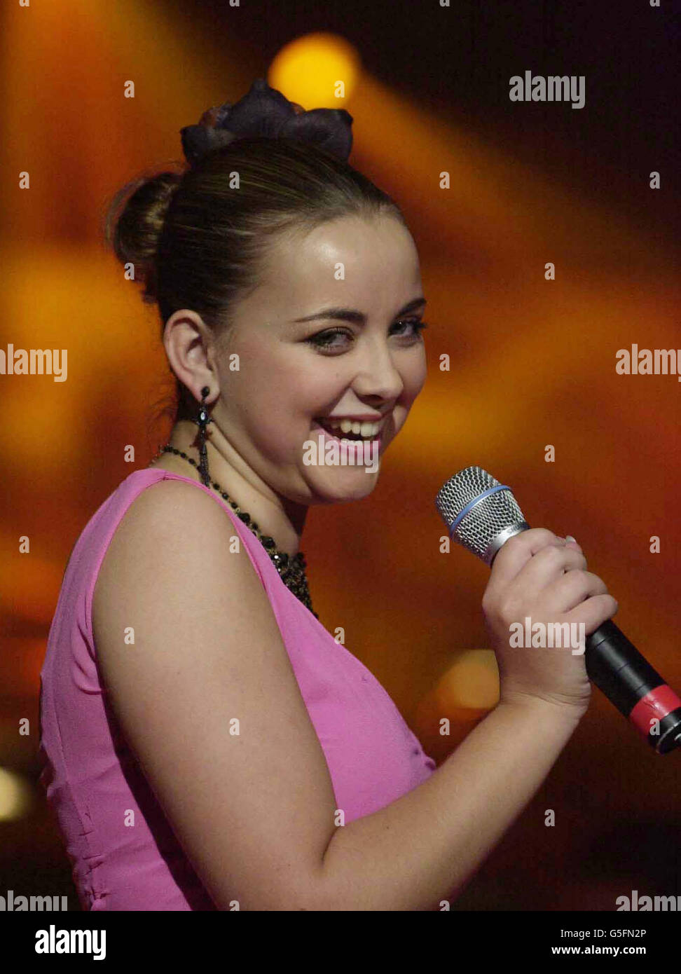 Teenage Soprano Charlotte Church rehearses at St David's Hall, Cardiff ...