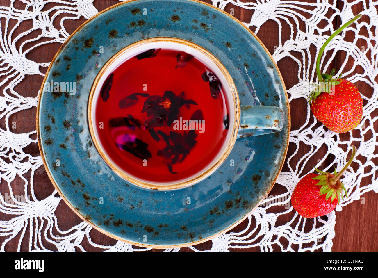 Wild strawberry tea hi-res stock photography and images - Alamy