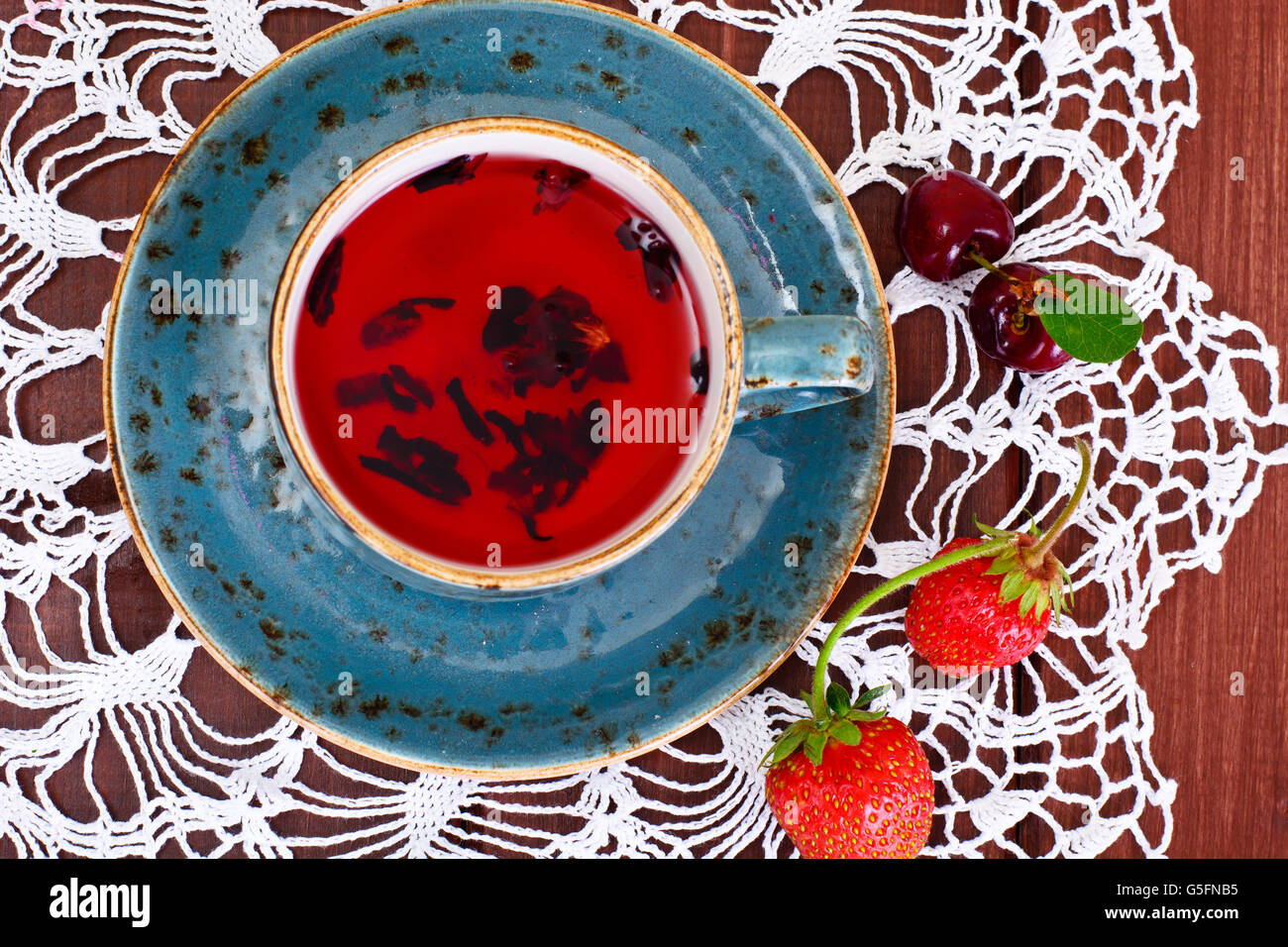Wild strawberry tea hi-res stock photography and images - Alamy