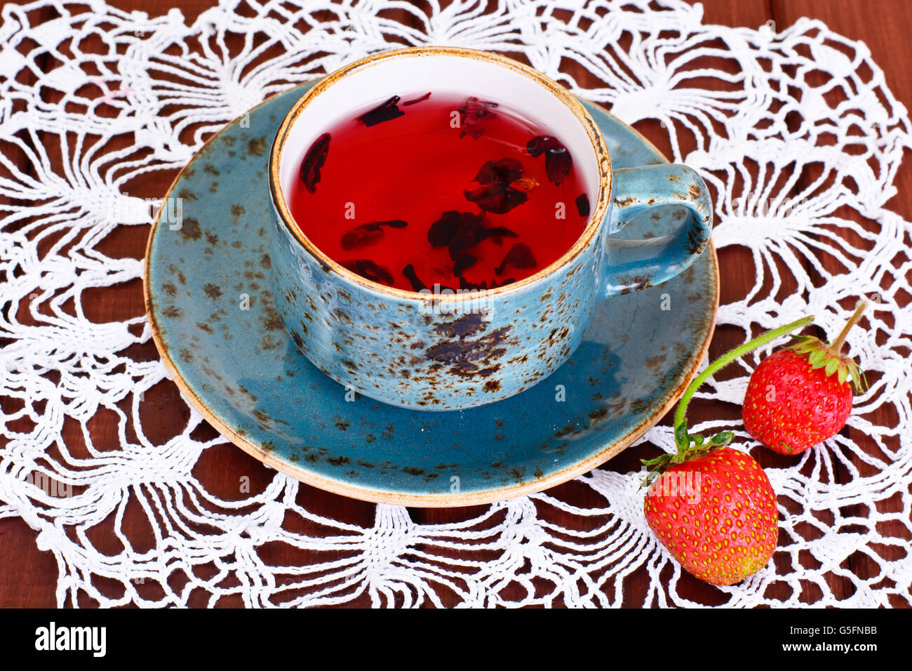 Wild strawberry tea hi-res stock photography and images - Alamy