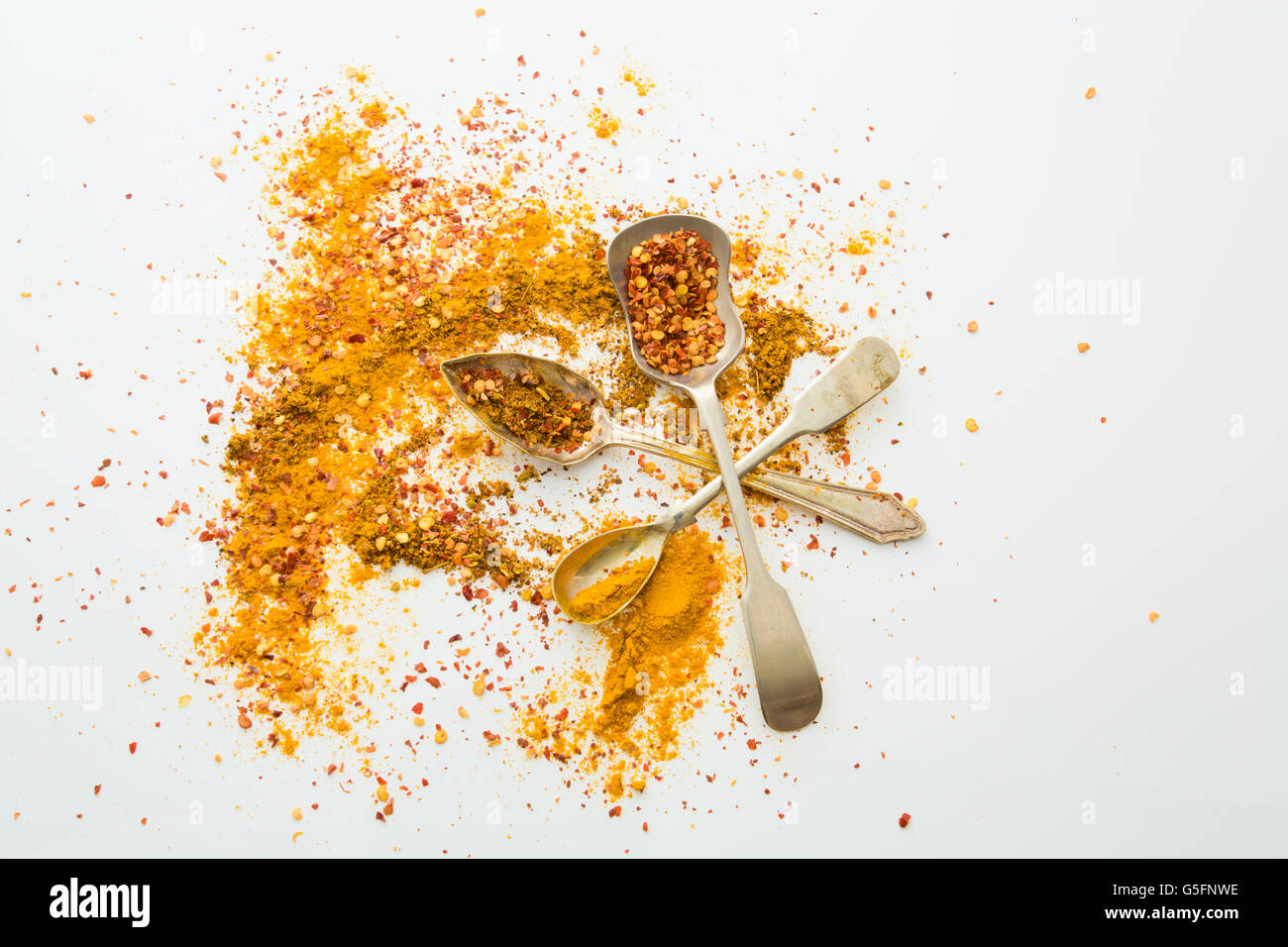 A splash of spices Stock Photo - Alamy