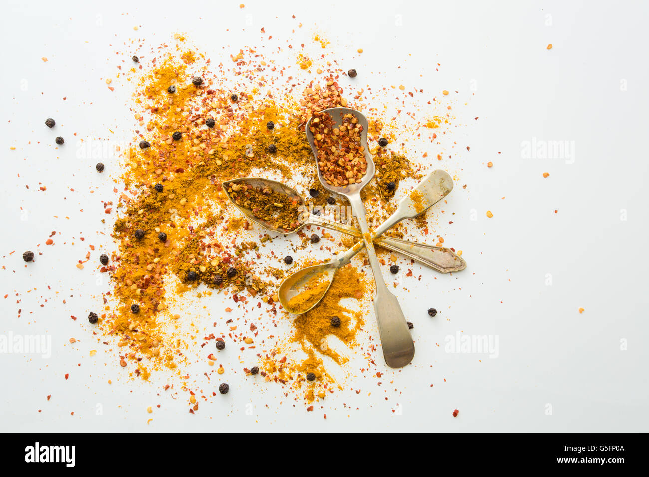 A explosion of spices Stock Photo - Alamy