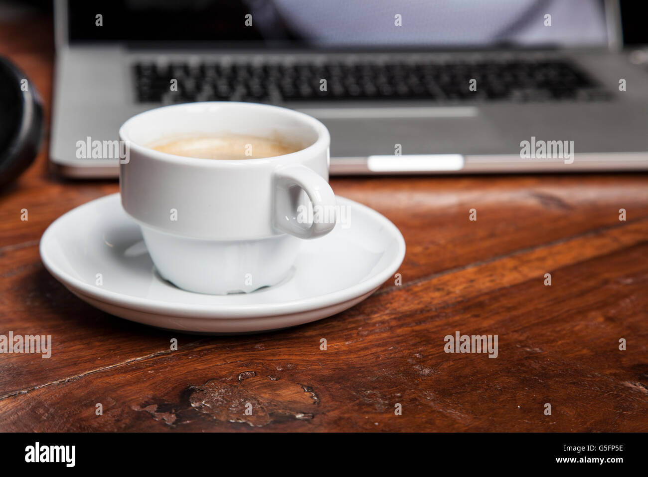 coffee on the office desk Stock Photo - Alamy