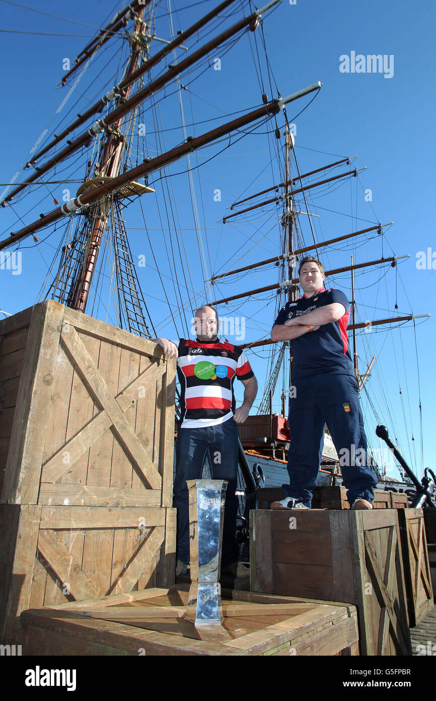 Stirling County's Alex Moffat (left) and Dundee's Neil Dymock during ...
