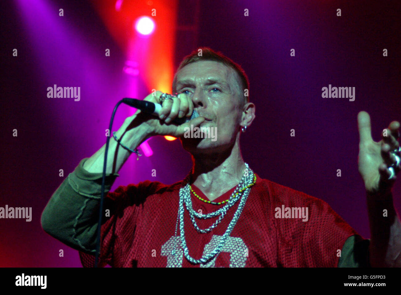 Singer Rob Birch of the Stereo MC's performs on stage at the Brixton ...