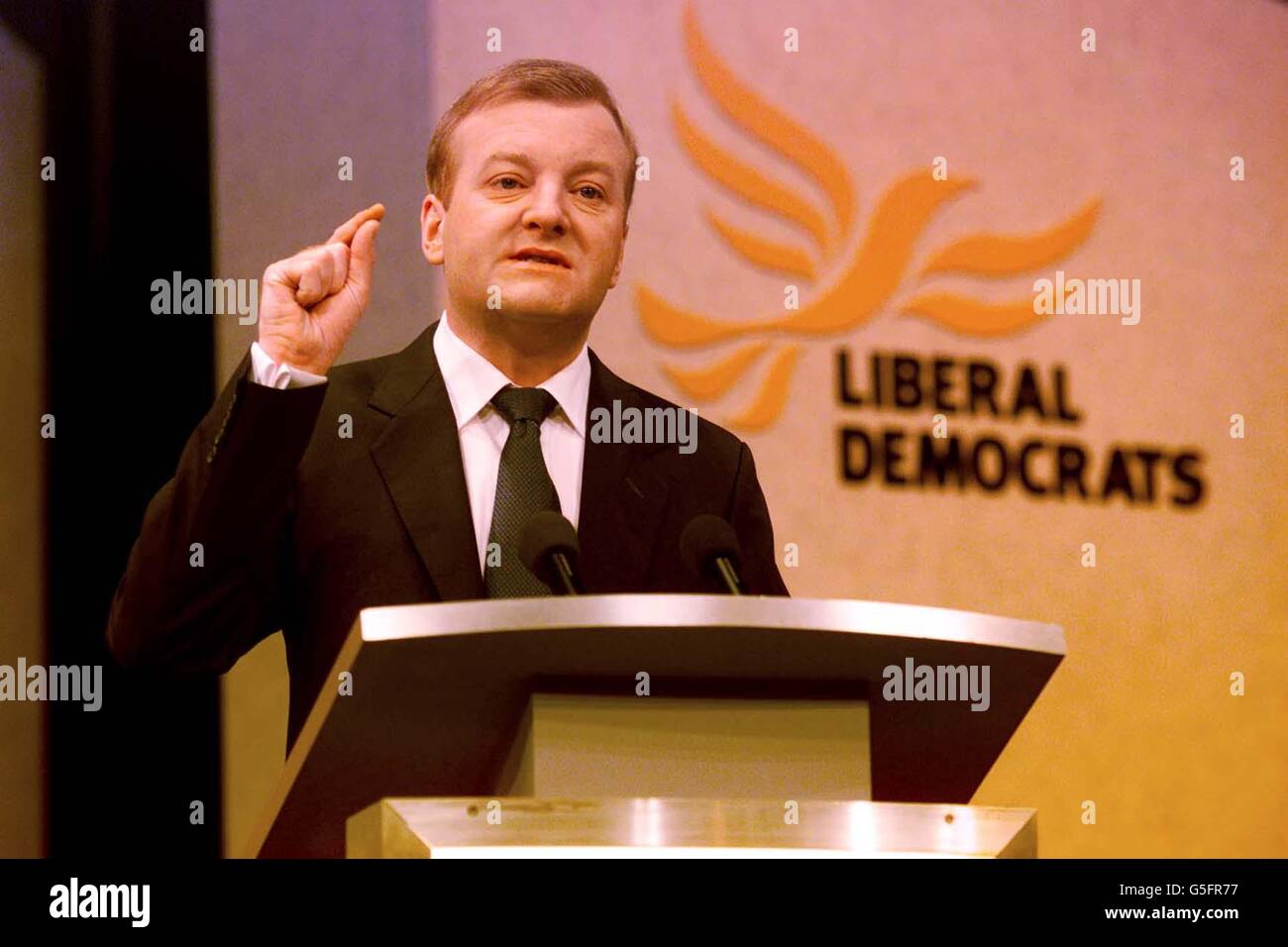 Lib Dem conference Kennedy speech Stock Photo - Alamy