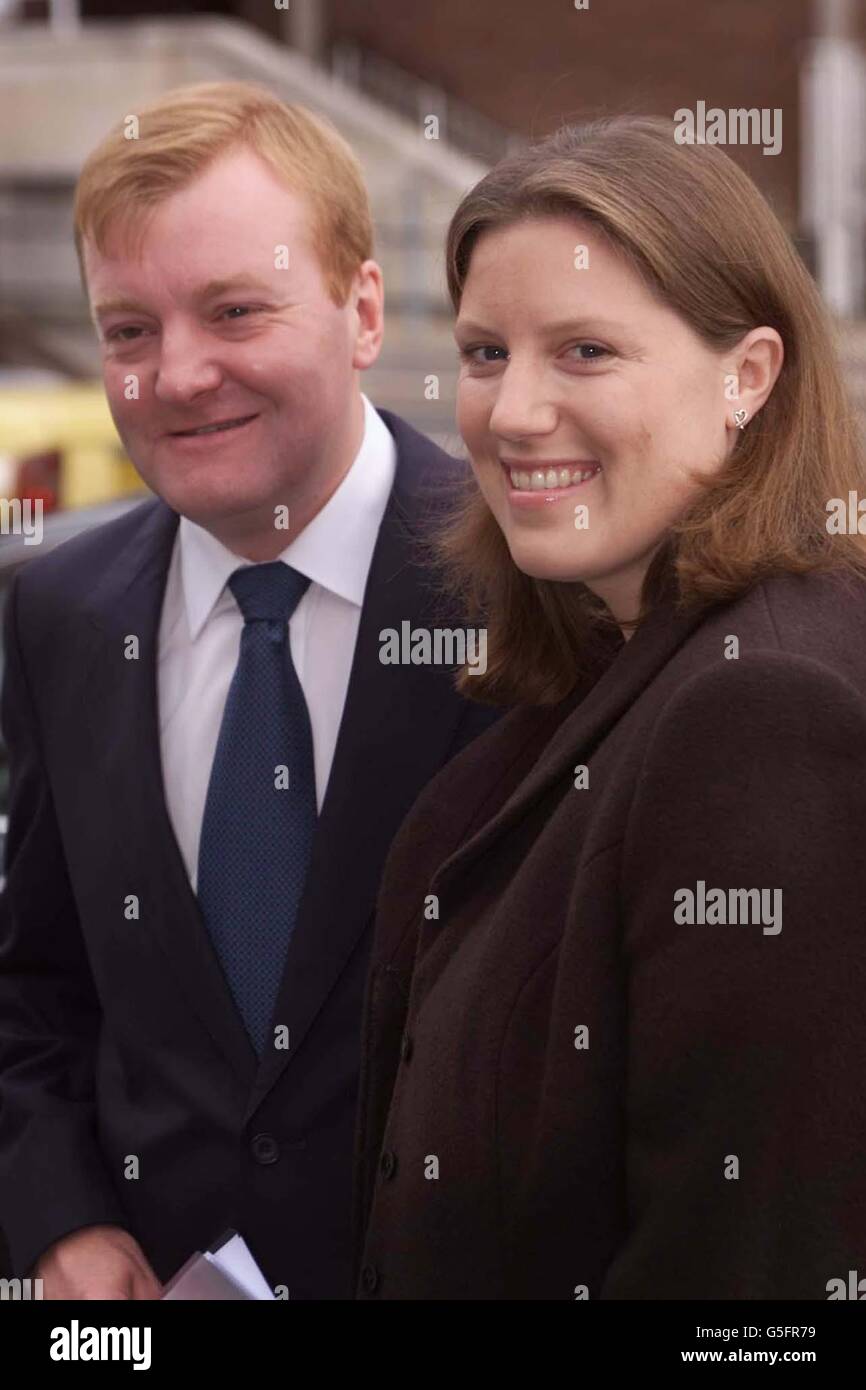 Party leader Charles Kennedy and girlfriend Sarah Gurling arrive at the ...