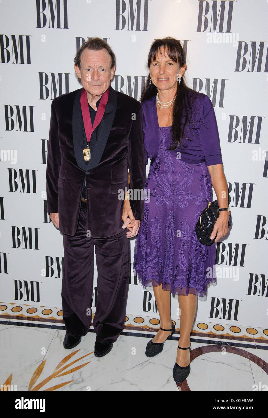 Jack Bruce arrives with his wife Margrit at the BMI London Awards, at ...