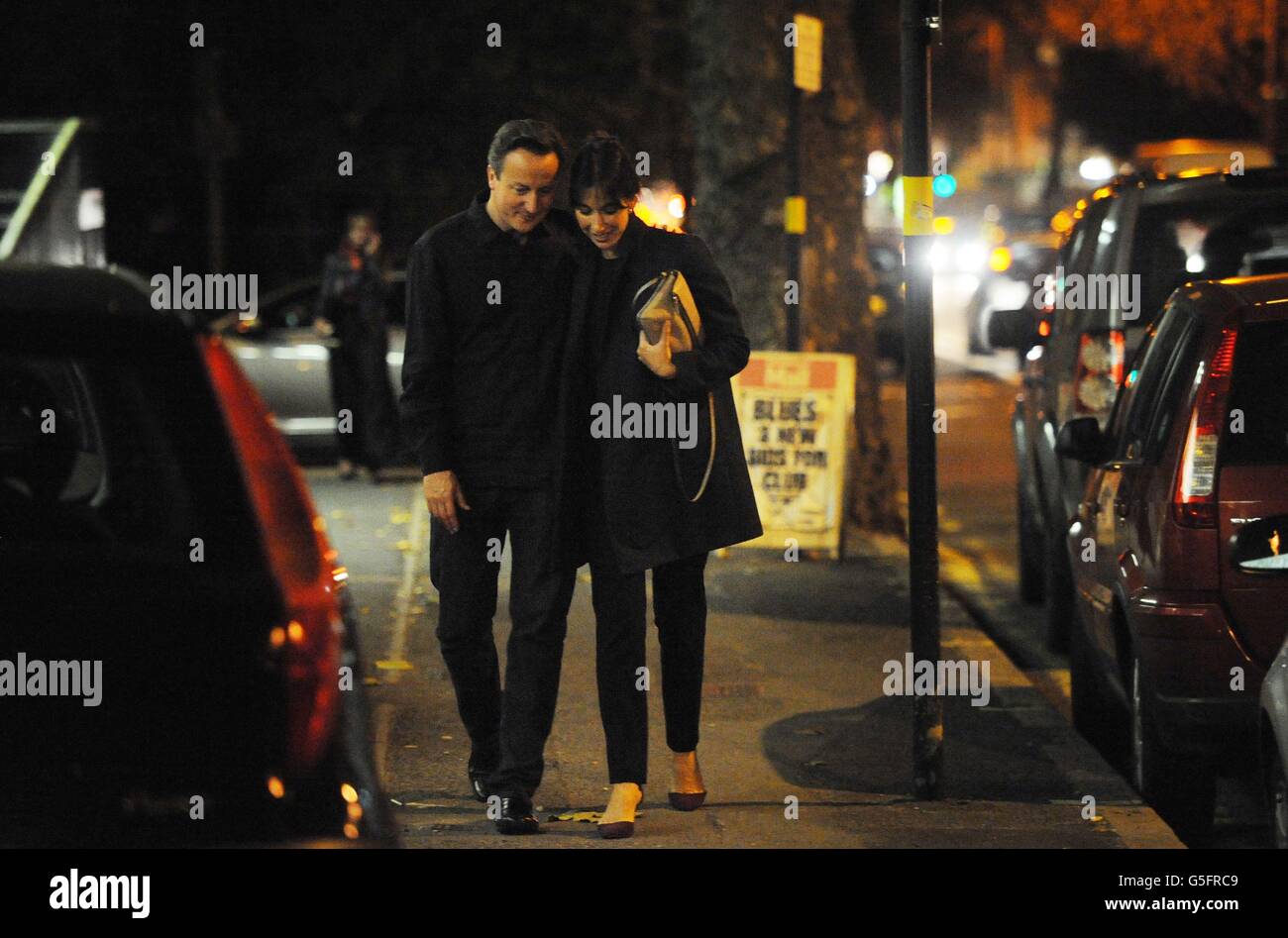 Prime Minister David Cameron and his wife Samantha arrive at the Diwan ...
