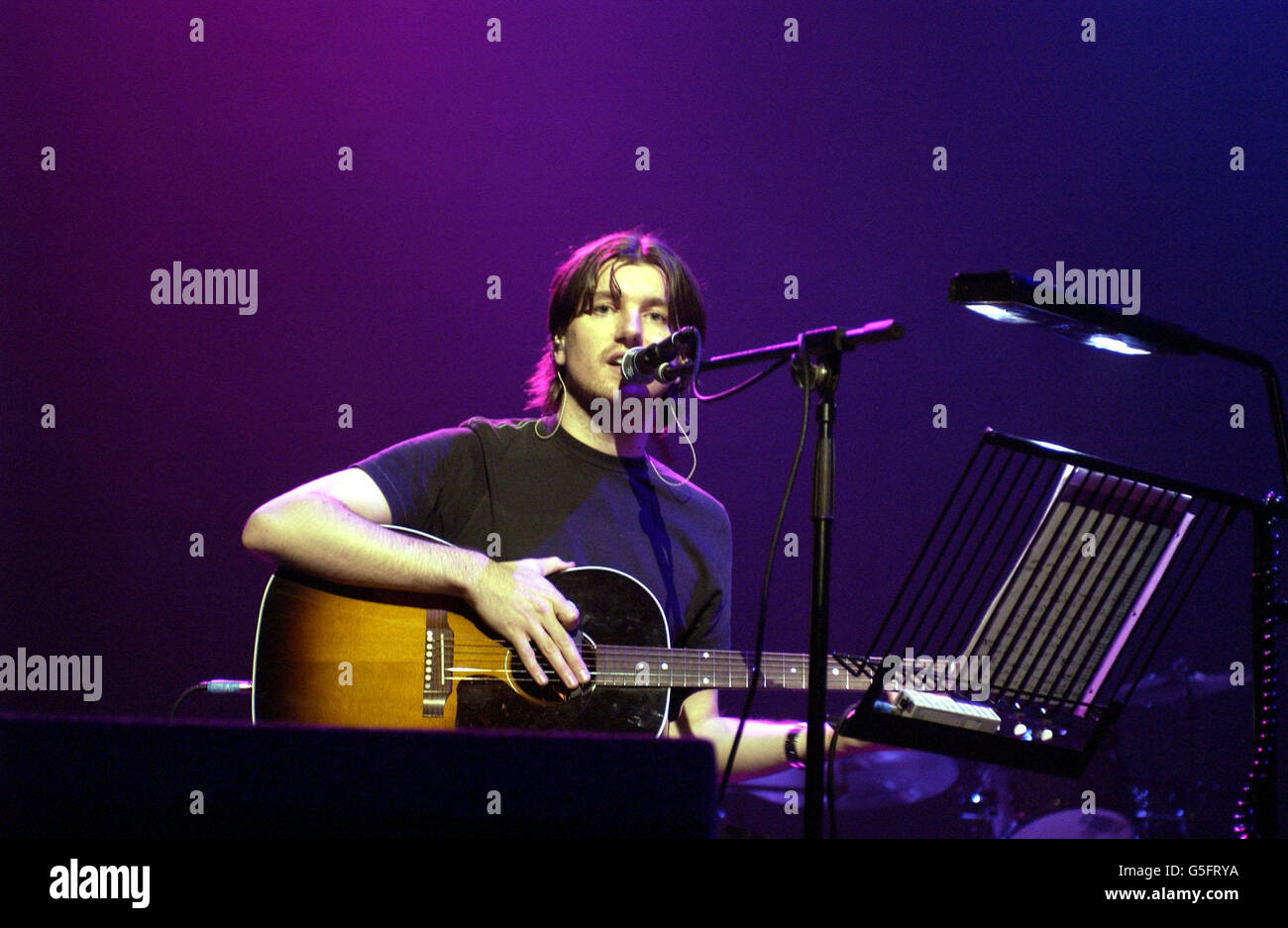 Danny McNamara, lead singer with the rock band Embrace, performs on ...