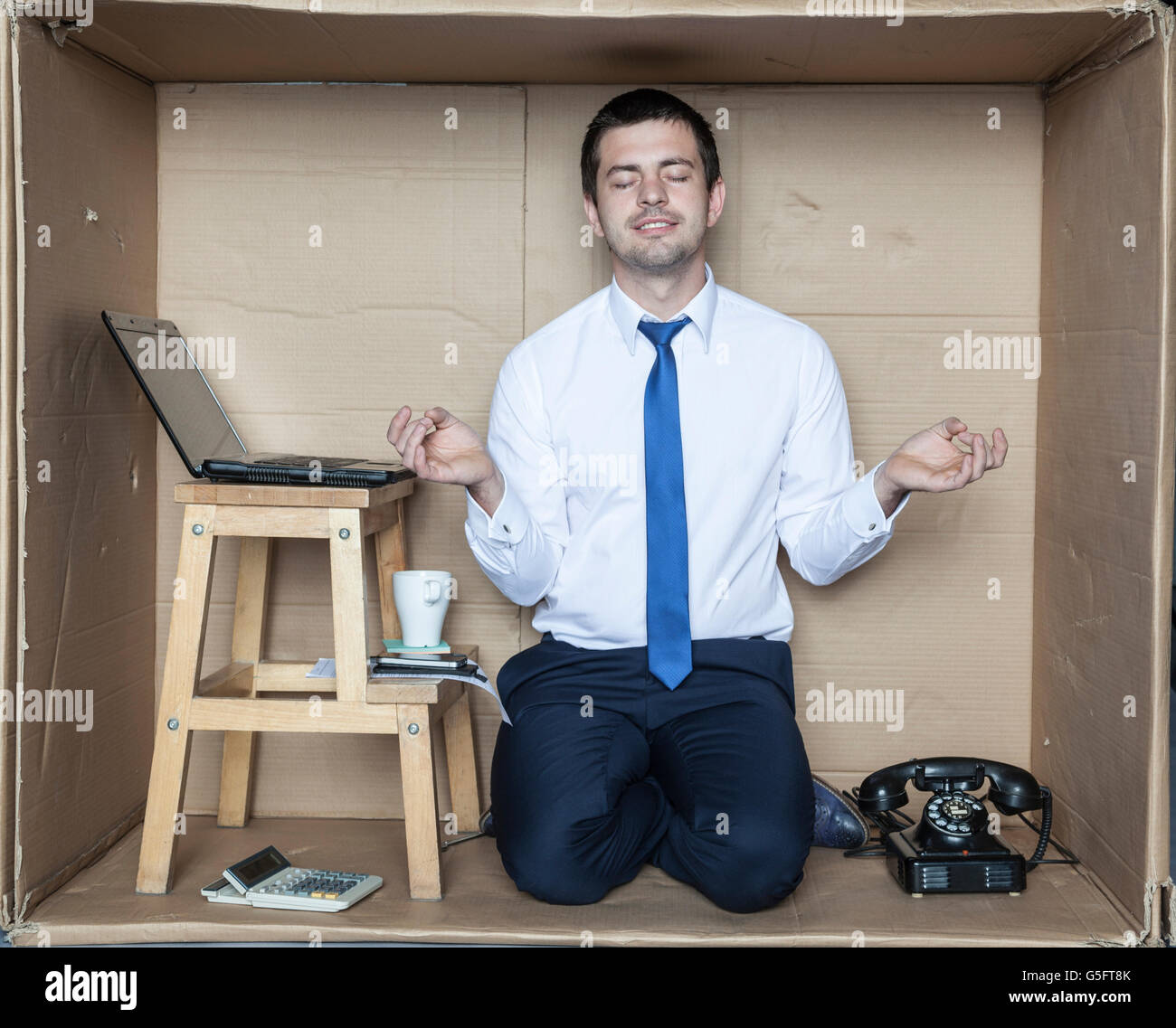 meditation at work Stock Photo - Alamy