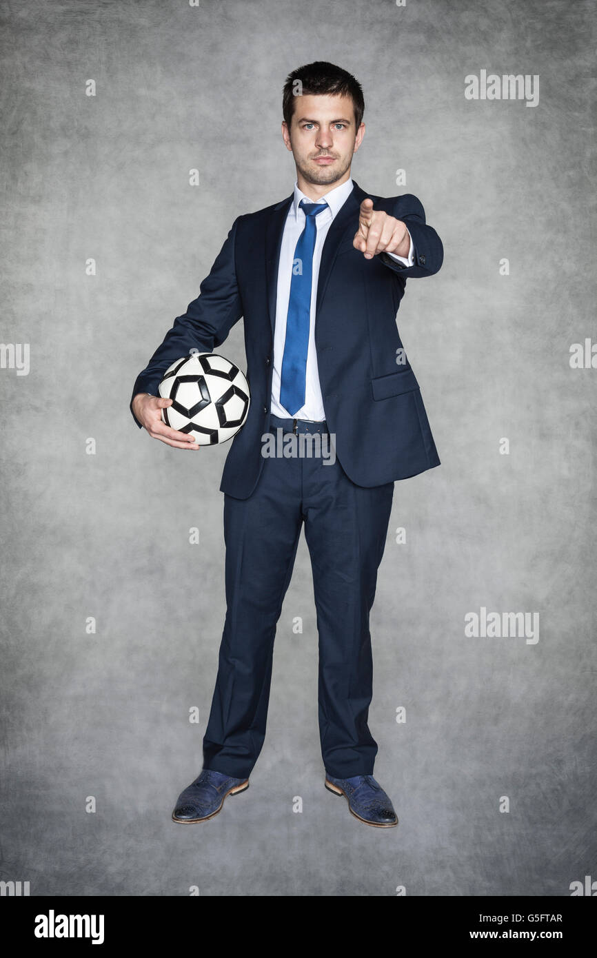 Football manager pointing hi-res stock photography and images - Alamy