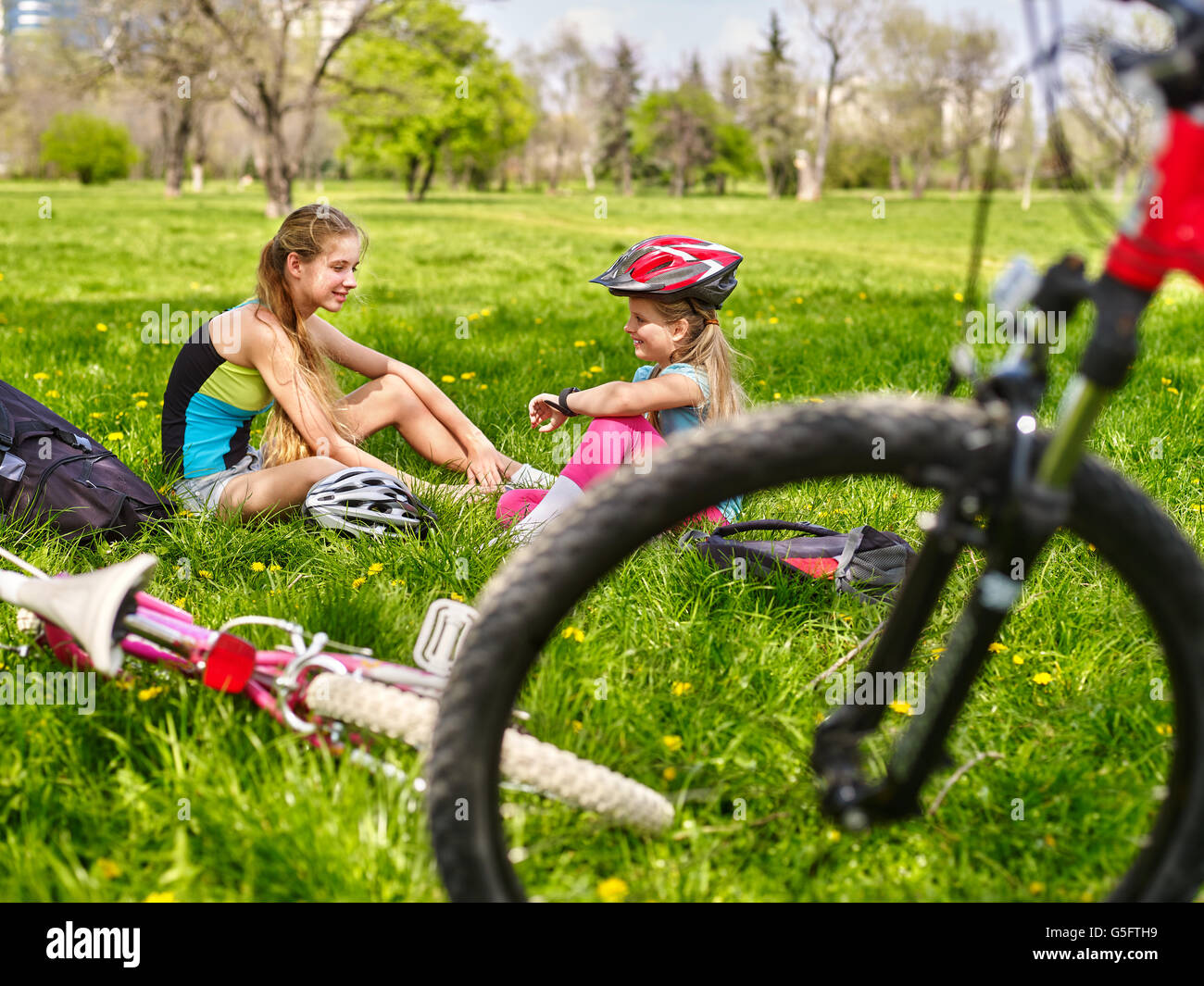 Cycling teen wearing helmet hi-res stock photography and images - Alamy
