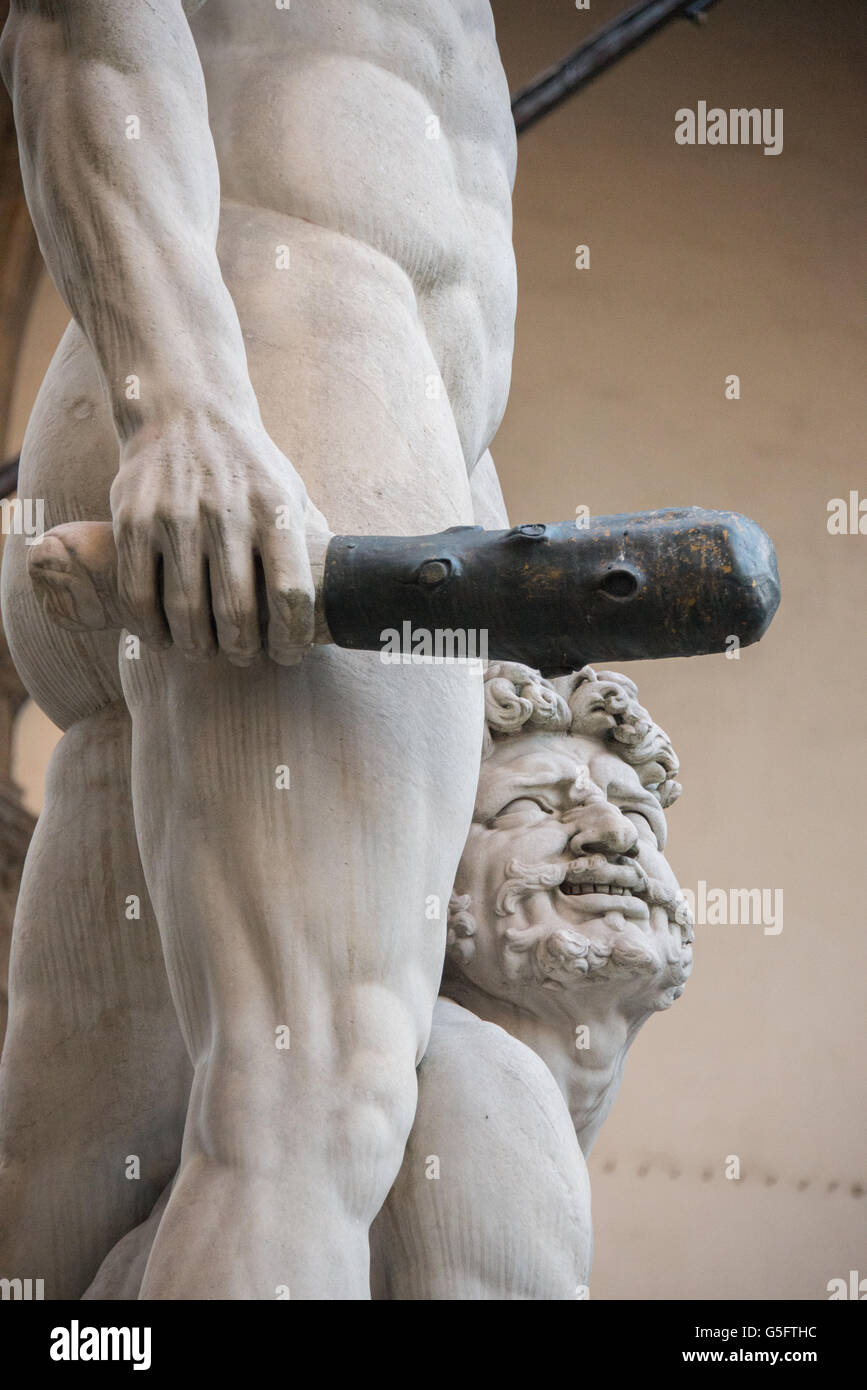 Hercules cacus statue baccio bandinelli hi-res stock photography and ...