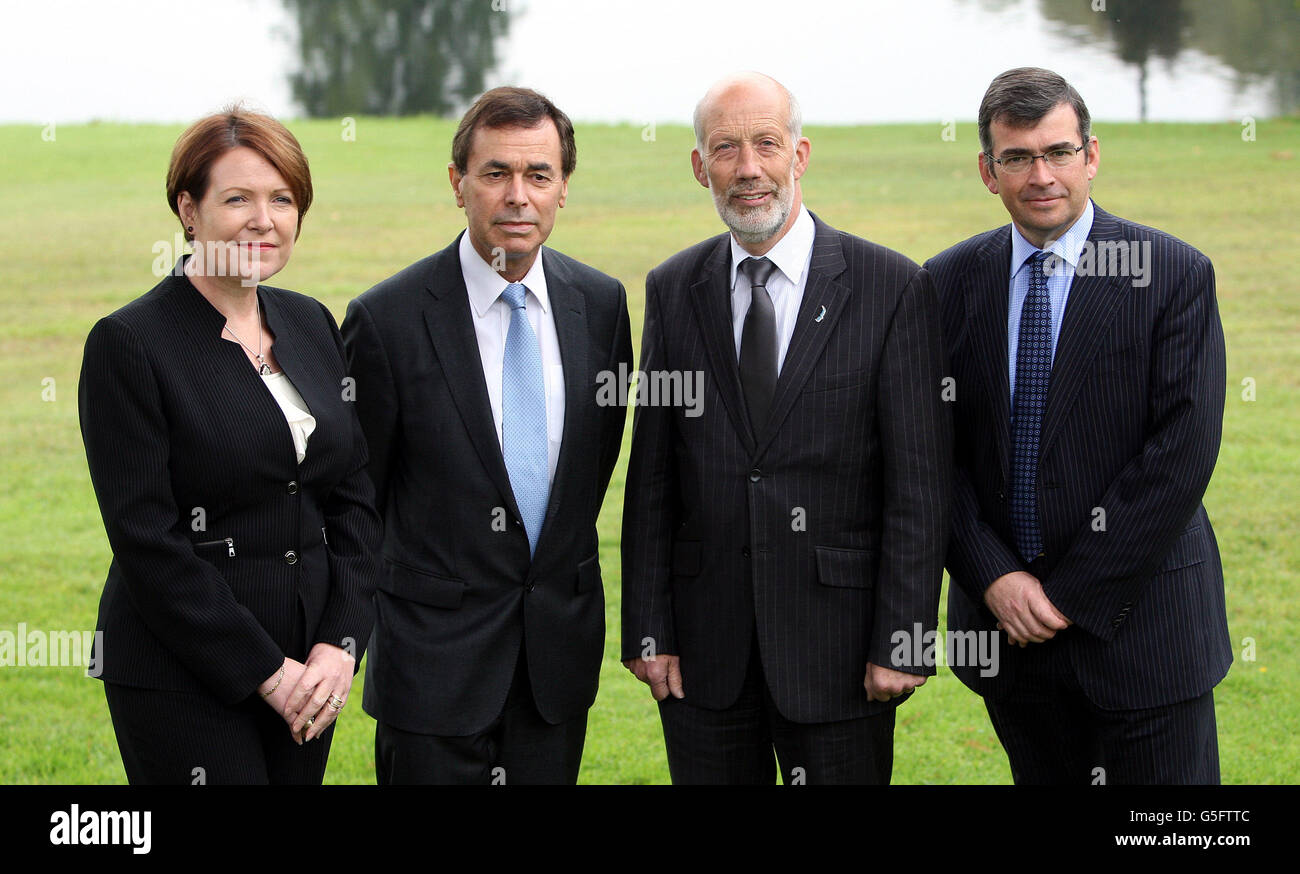 Justice Minister David Ford MLA (second right) and Irish Justice ...