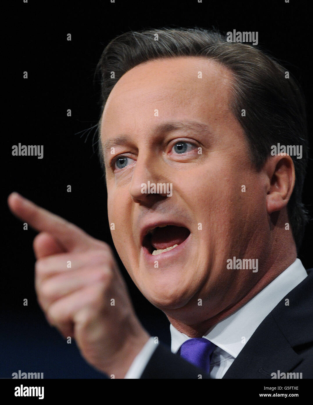 Prime Minister David Cameron addresses the Conservative Party ...