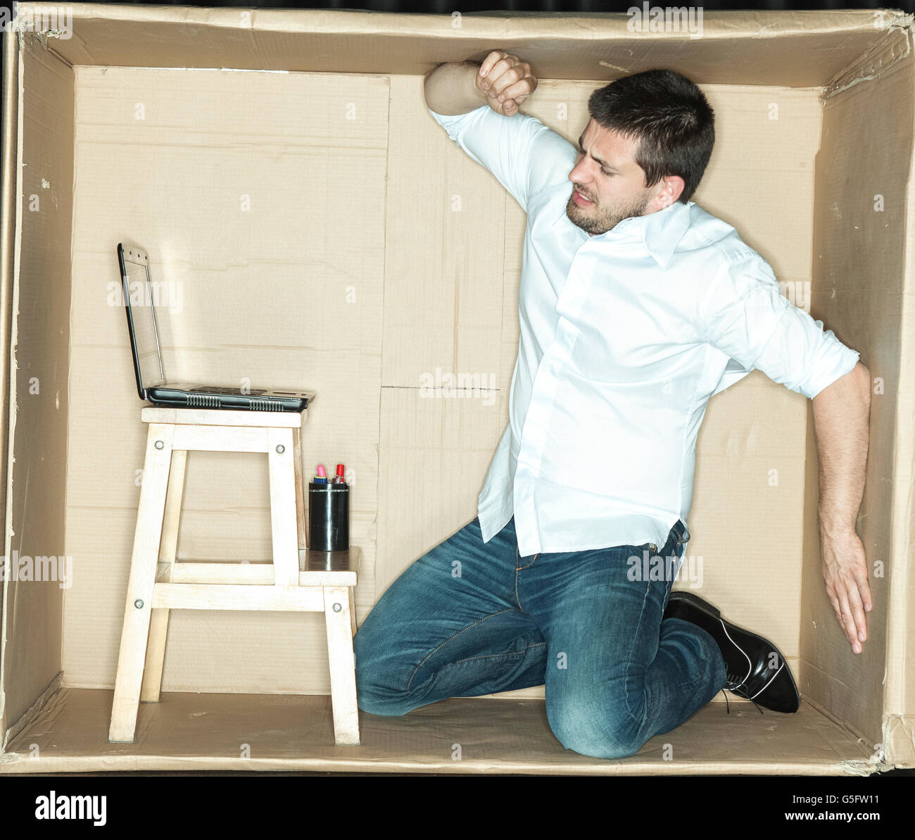 needs more space to work Stock Photo - Alamy