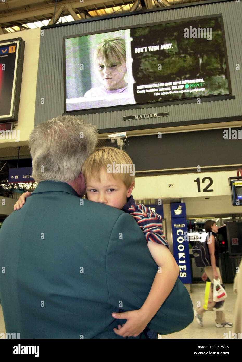 NSPCC Poster Campaign Stock Photo - Alamy