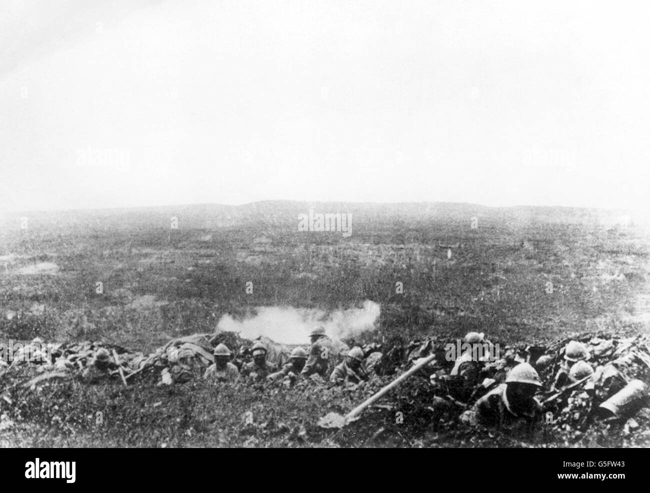 World War One - French Army - Trenches Stock Photo - Alamy
